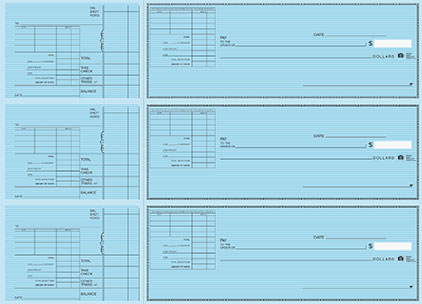 Three-To-A-Page Accounts Payable CD Checks 1