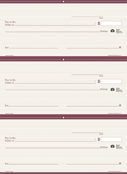 Maroon Sheffield®, by Harland Clarke