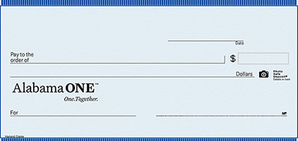 Alabama One Credit Union Custom Check 1